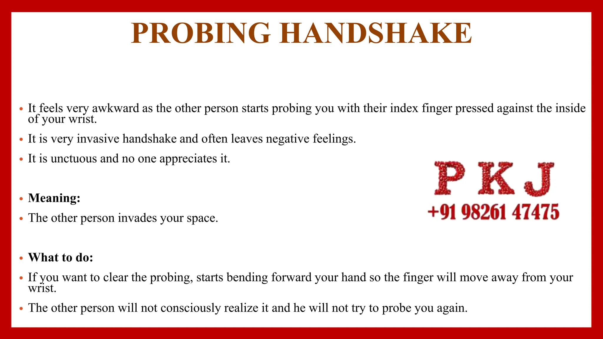 Give an Effective Handshake - Meaning - What to do | PPTX
