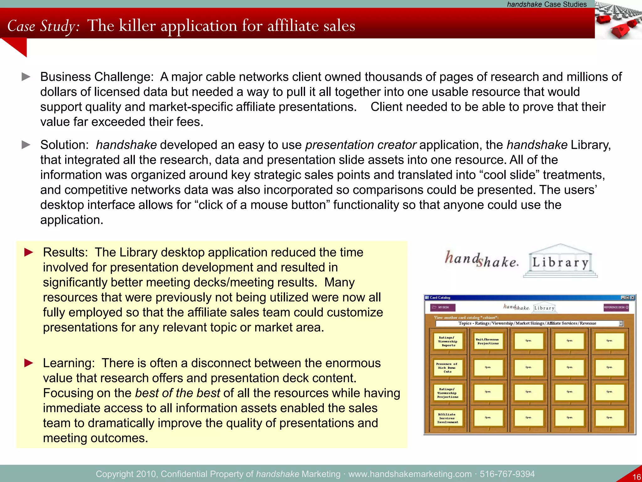 handshake Marketing Case Studies | PDF