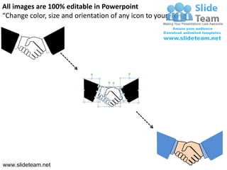 Handshake design 1 powerpoint templates. | PPT
