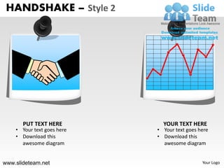 Handshake design 2 powerpoint slides. | PDF