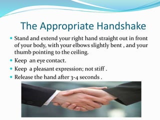 Handshakes soft skill | PPTX