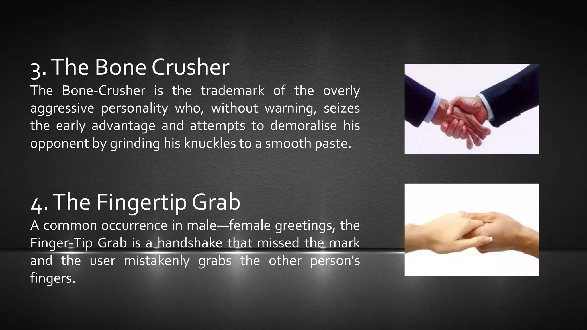 Handshakes and their types | PPTX