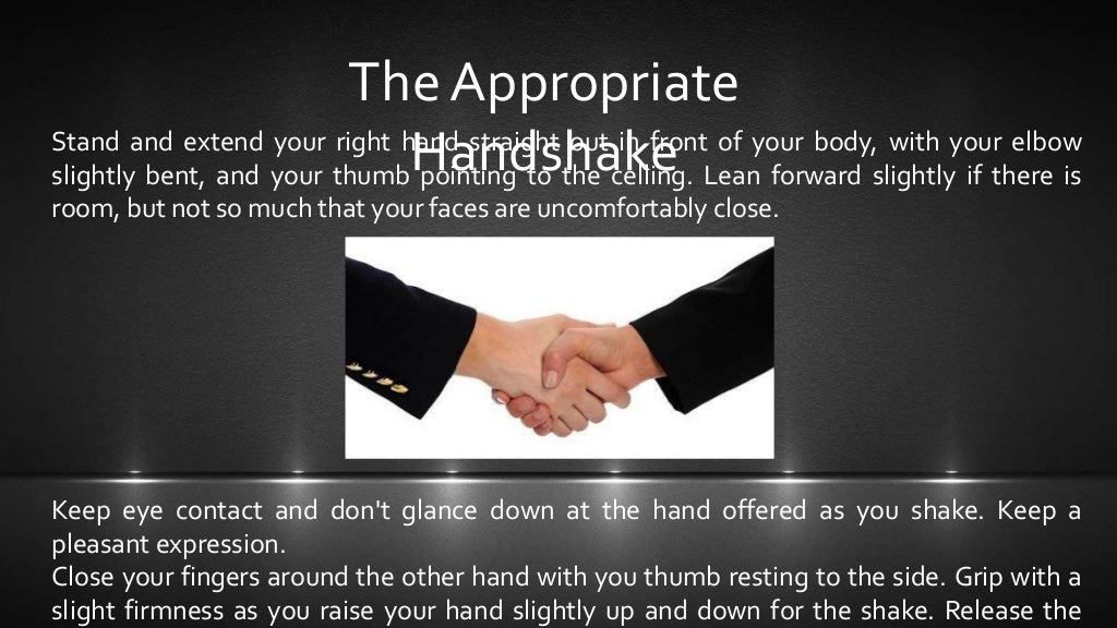 Handshakes and their types