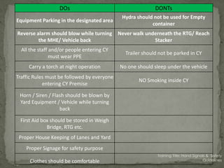 Hand signals & safety guidelines | PPTX