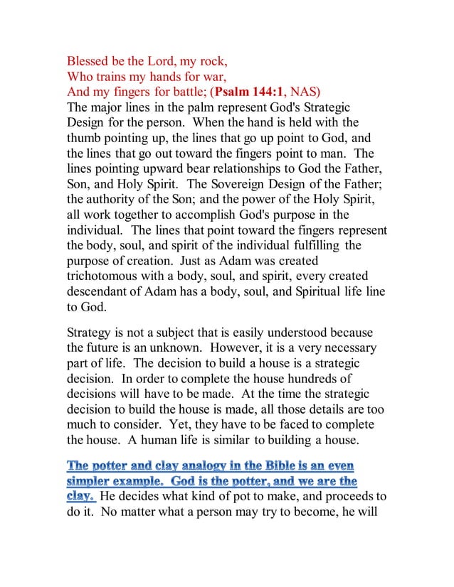 Hands in scripture . | PDF