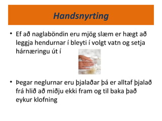 Handsnyrting | PPT