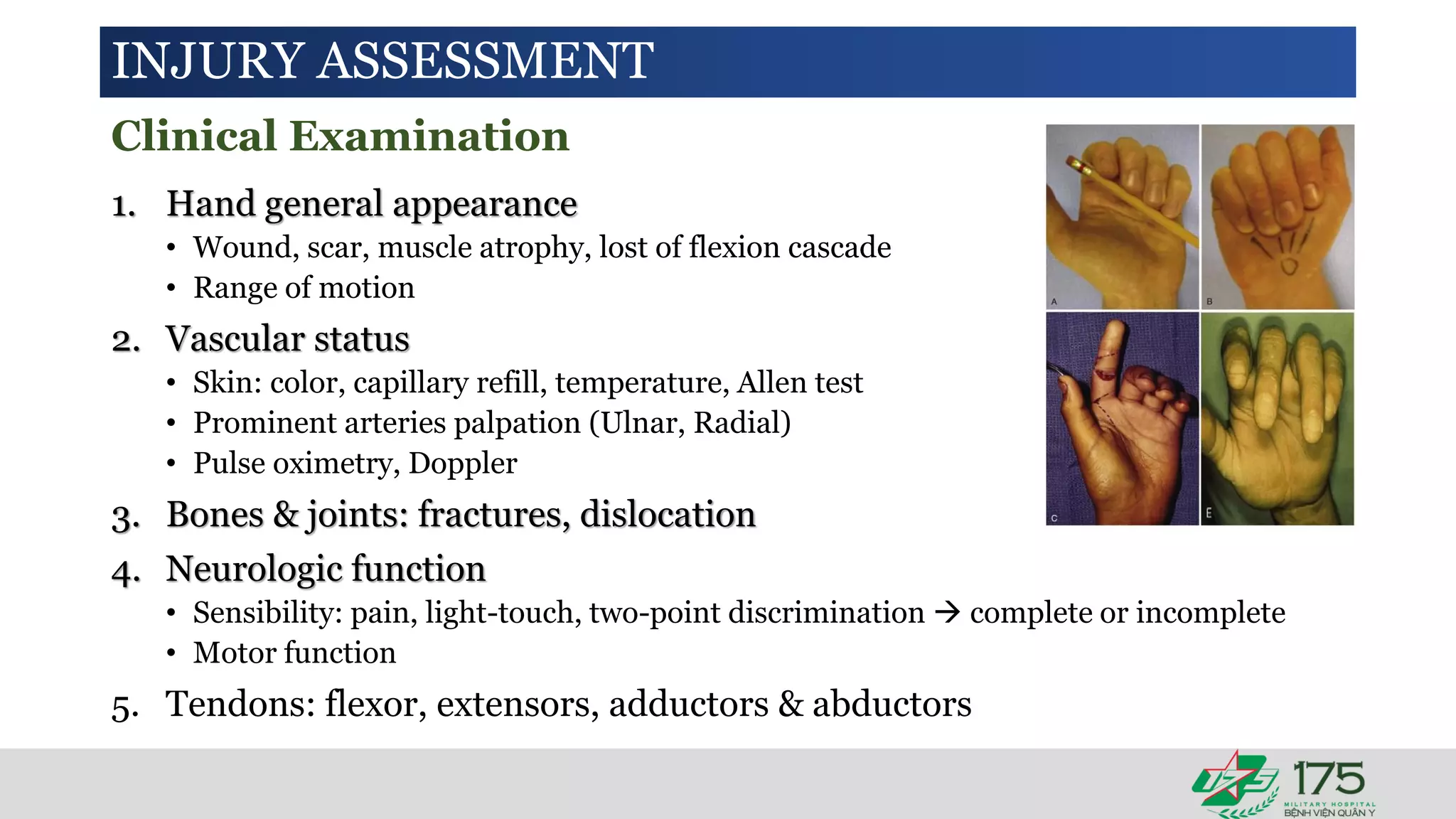 Hand Soft Tissue Injuries | PPT