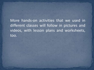 Hands on math at Pestalozzi Gymnasium | PPTX