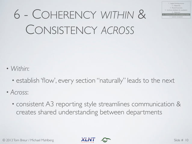 A3 thinking - background, process and examples | PDF