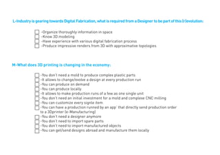 Hands on digital fabrication, an introduction to rapid prototyping at ...