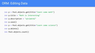 Hands on django part 1 | PPT