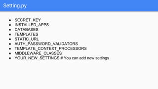 Hands on django part 1 | PPT