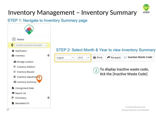Hands On eSWIS-Generator by Department of Environmental.ppt