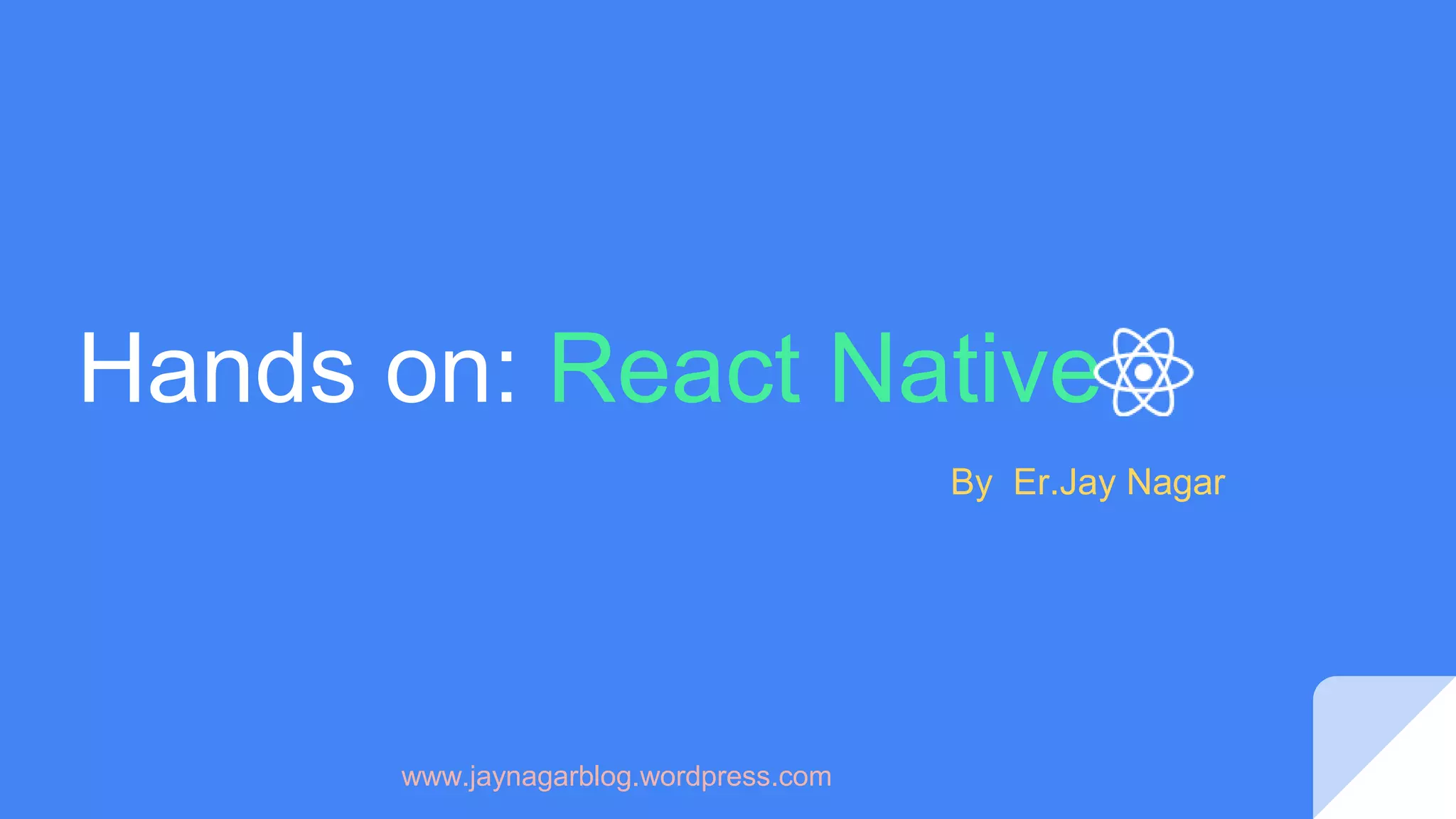 Hands on react native | PPT