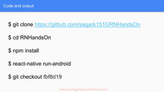 Hands on react native | PPT
