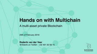 Hands on with multichain | PDF
