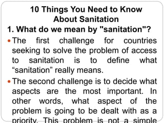Handsout sanitation ppt | PPTX