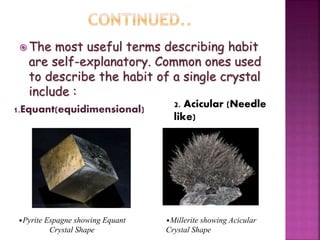 Studying Hand specimens & their Physical Properties | PPTX