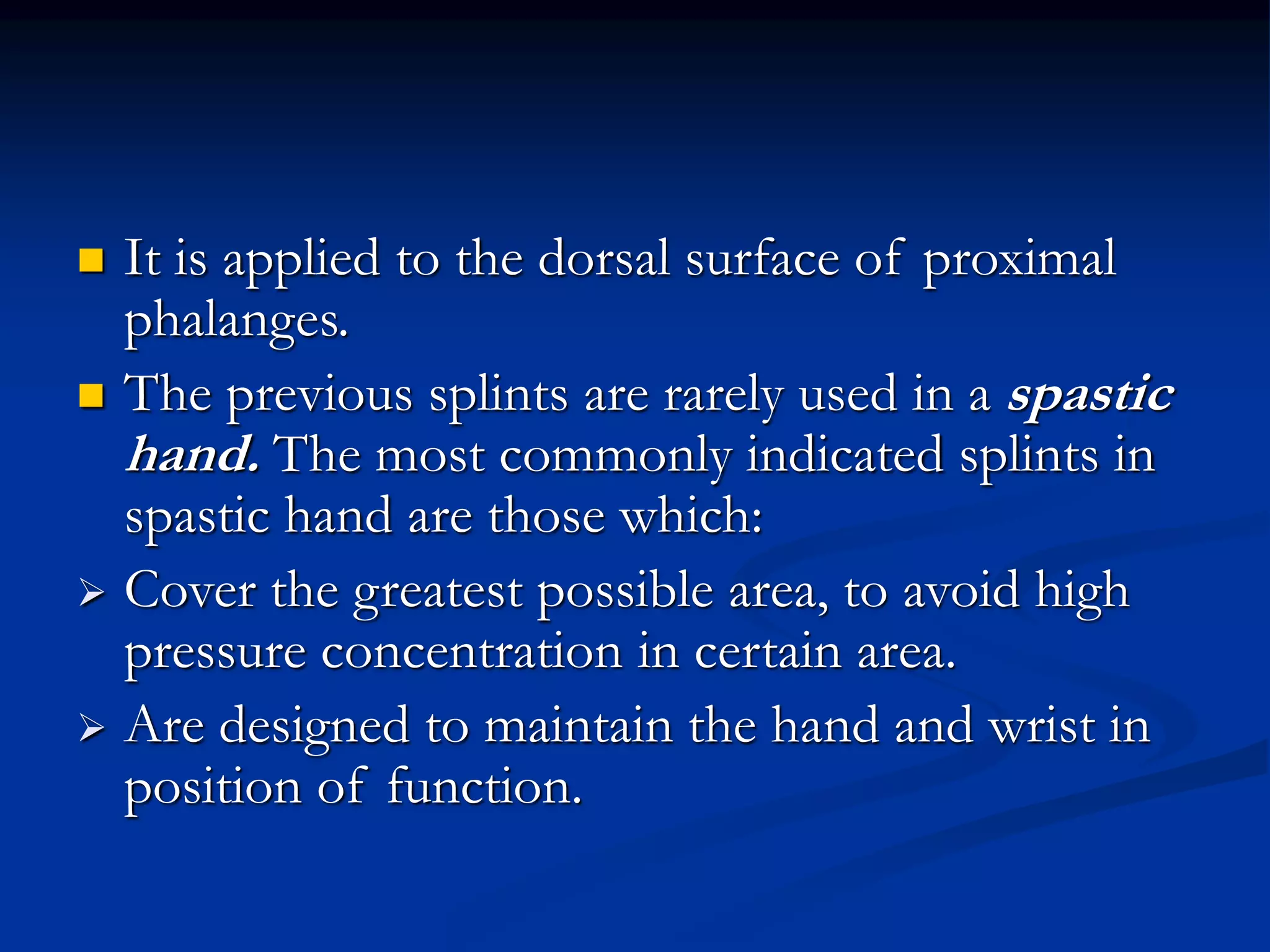 Hand splints | PPT