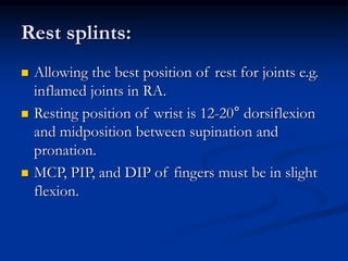 Hand splints | PPT
