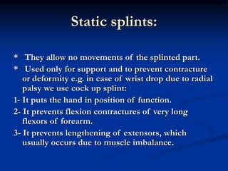 Hand splints | PPT