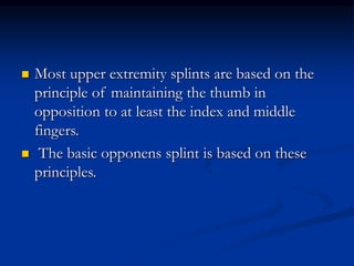 Hand splints | PPT