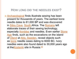 Hand Sewing Needles | PPTX | Needlework | Arts and Crafts