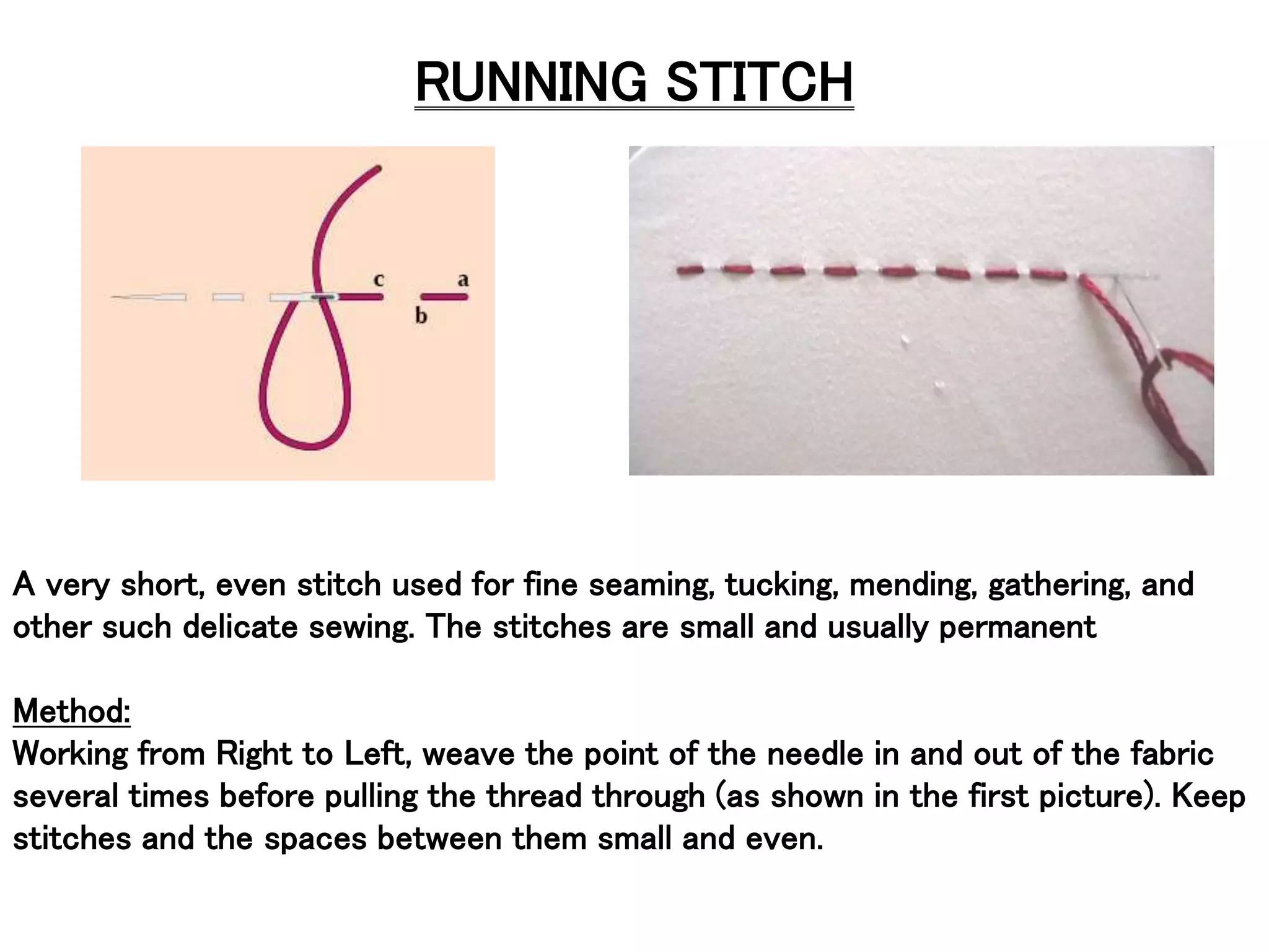 Hand stitches | PPTX