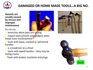 Hands & tools safety copy | PPT | First Aid | Injuries
