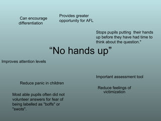 No Hands Up Presentation | PPT
