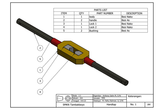 hand tap assembly drawing isometric view | PDF | Model Toys | Hobbies ...
