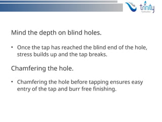 Hand tapping of Holes in Hydraulic components.pptx
