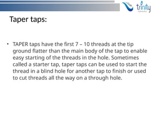 Hand tapping of Holes in Hydraulic components.pptx
