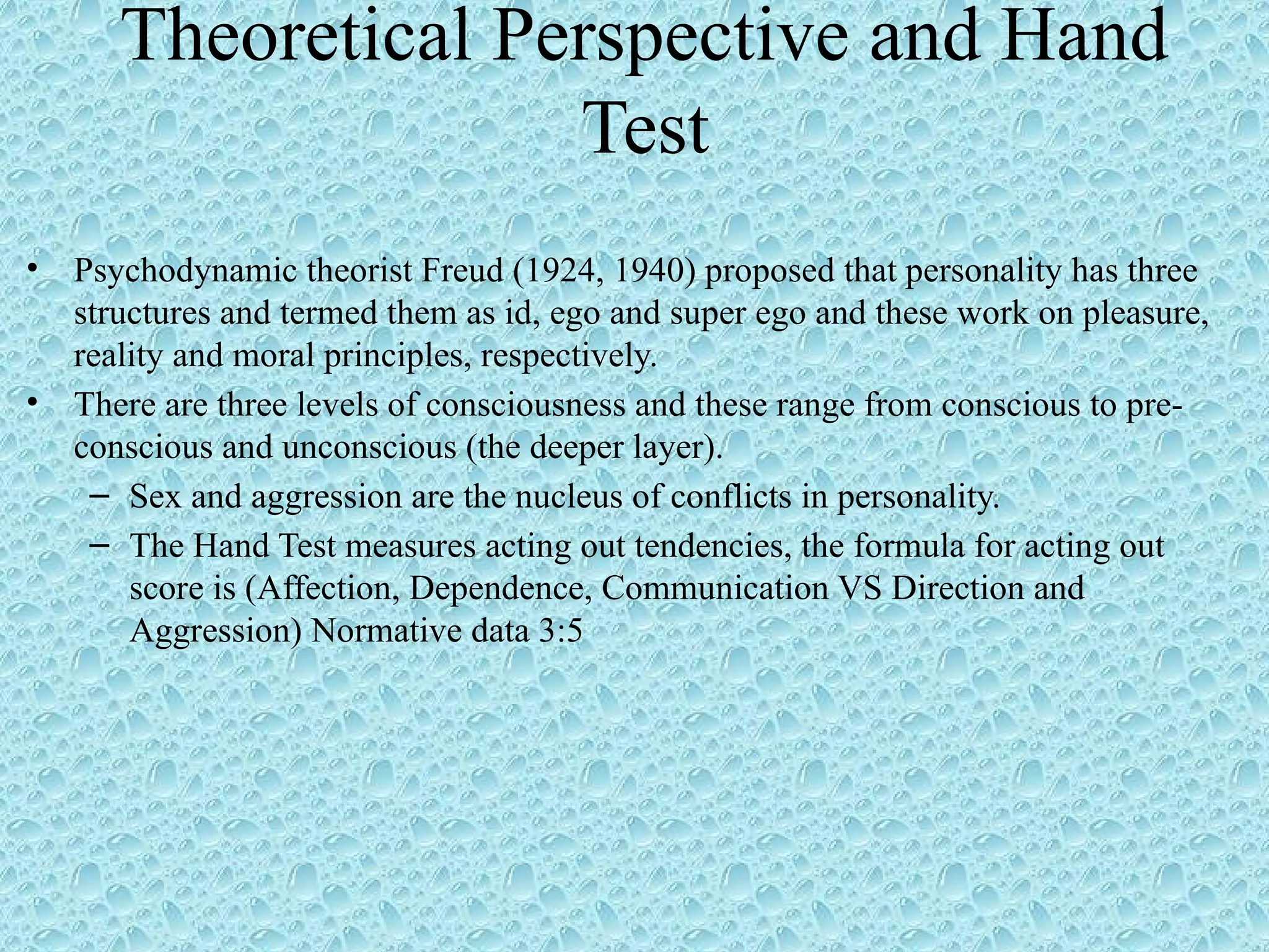 Hand Test for student to learn how to deal | PPTX