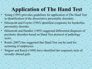 Hand Test for student to learn how to deal | PPTX
