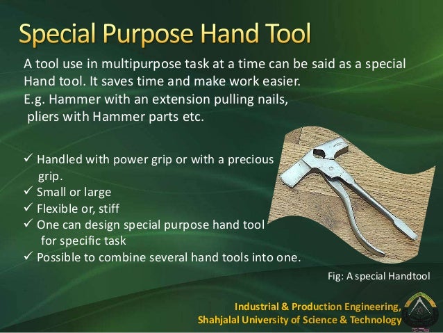 Hand tool design for ergonomics