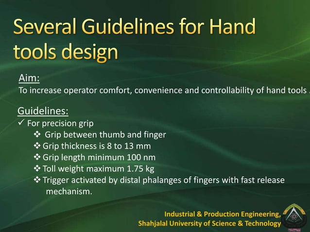 Hand tool design | PPT