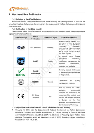 Hand tool industry_report (Full Version) | PDF