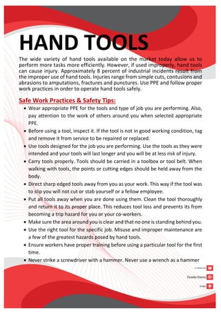 HAND TOOLS.pdf | Death, Injury, or Military Conflict | Sensitive Topics
