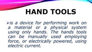 Computer System Servicing-USING HAND TOOLS | PPTX
