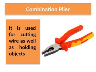Hand Tools for Electrical Installation and Maintenance.pptx