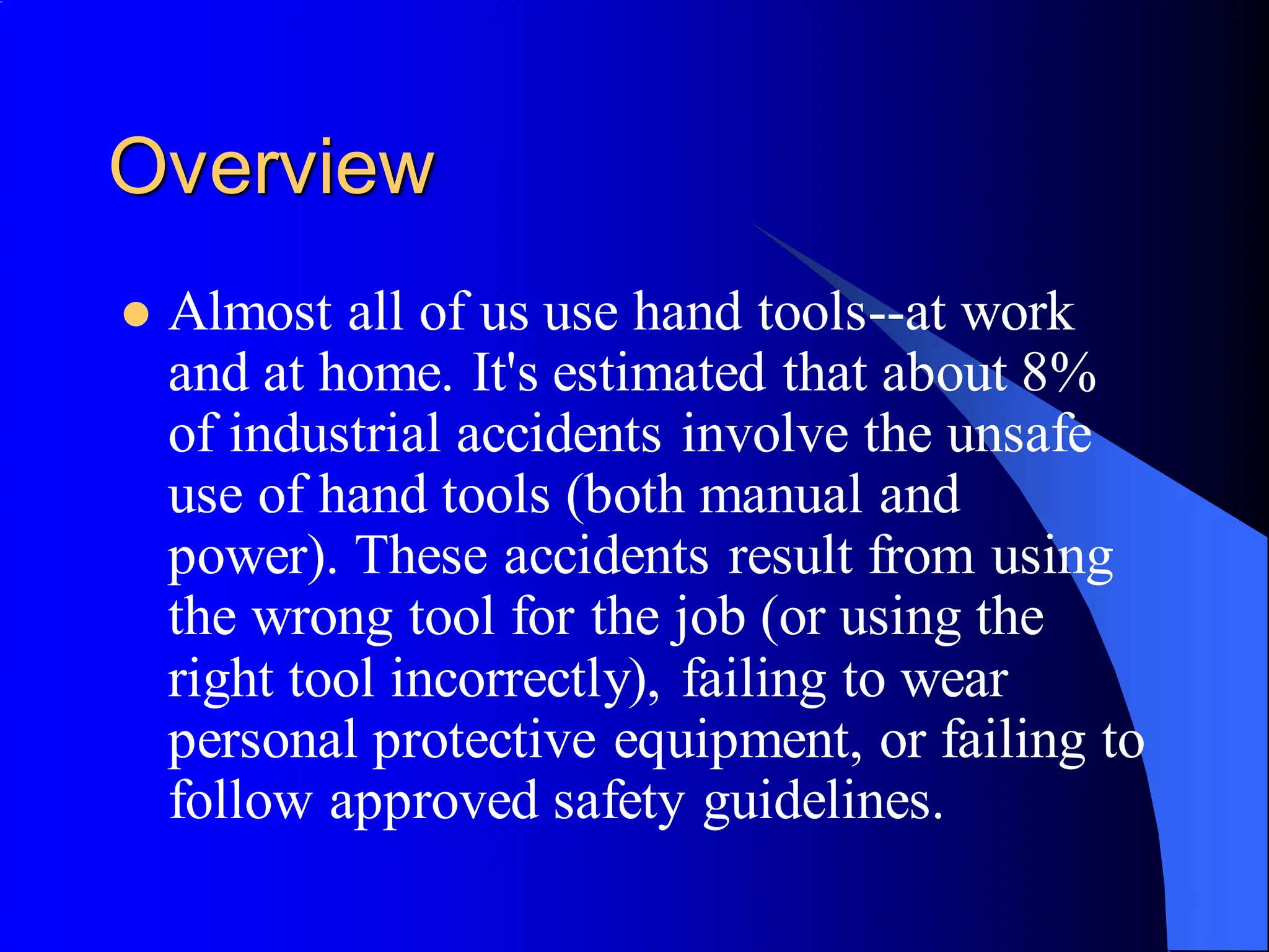 Hand Tool health Safety and environment. | PDF