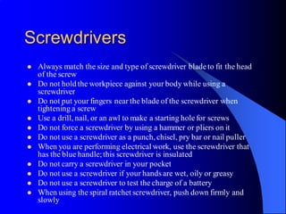 Hand Tool health Safety and environment. | PDF