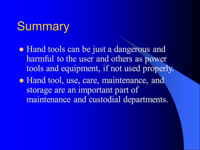 Hand Tool health Safety and environment. | PDF