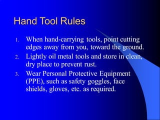 Hand Tool health Safety and environment. | PDF