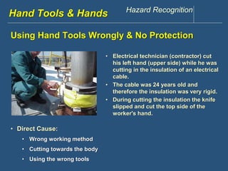 Hand tools and hand hazards ppt | PPTX
