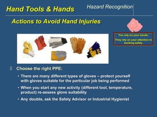 Hand tools and hand hazards ppt | PPTX