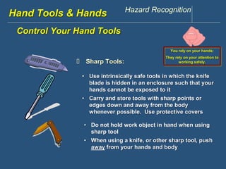Hand tools and hand hazards ppt | PPTX
