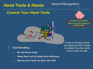 Hand tools and hand hazards ppt | PPTX
