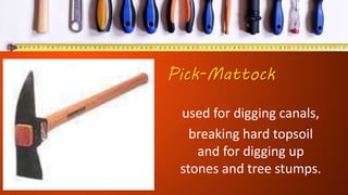 Hand tools presentation | PPTX